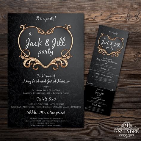 Printable Jack And Jill Invitations At Abbey Hoff Blog