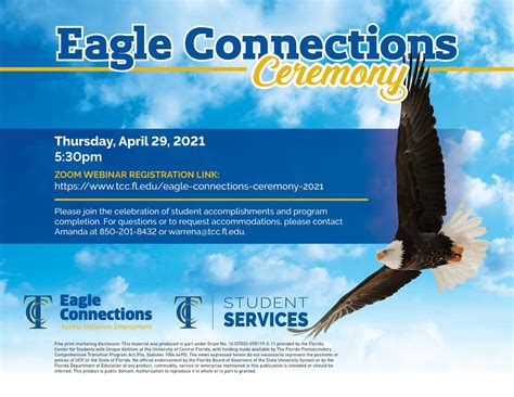 Congratulations To The 2021 Tcc Eagle Connections At Tcc Facebook