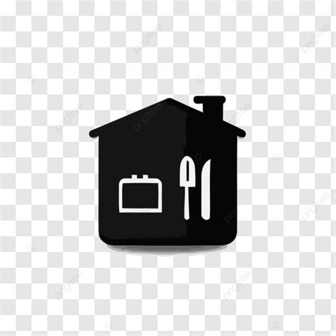 부엌 세트 일러스트가 있는 집의 검은 아이콘 벡터 흰색 배경에 작은 가정용품의 단순한 검은색 아이콘 그림자 없음 작은 프레임 중앙 Png 일러스트 및 벡터 에 대한