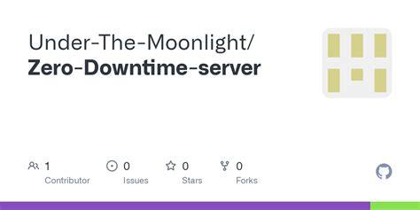 Github Under The Moonlightzero Downtime Server