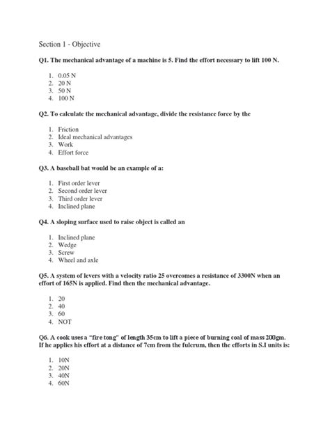 Machines Icse Pdf Lever Machines