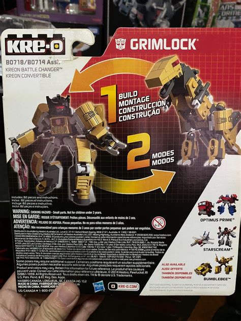 Kre O Kreo Transformers G1 Grimlock Bricks Brand New Hobbies And Toys