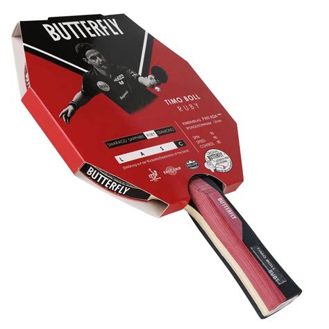 Butterfly Timo Boll Ruby Table Tennis Racket Tennis Raketi Fitx Az