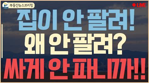 입주를 못하는 이유 집이 안 팔려 왜 안 팔려 싸게 안 파니까 시장은 정확한 것이다~ Youtube