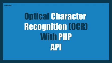 ocr using php api optical character recognition using free php api youtube