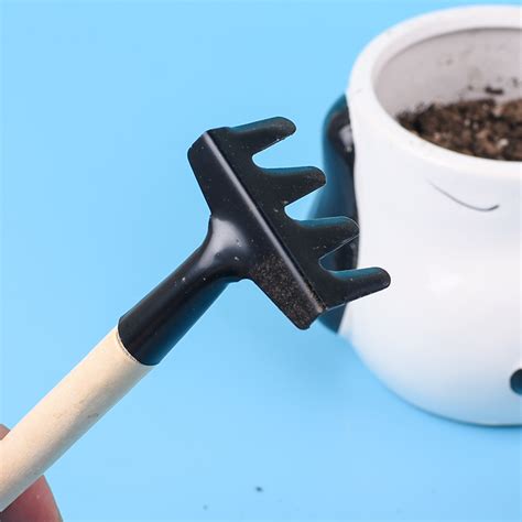 家用多肉植物园艺松土工具迷你三件套盆栽种花铲子花锹耙子小铁铲虎窝淘
