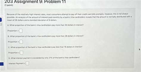 Solved 203 ﻿assignment 9 Problem 111 ﻿pointbecause Of The