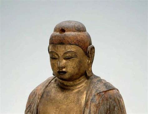 美国波士顿艺术博物馆藏 十世纪彩绘木雕佛像：释迦如来坐像 赏析慧日佛艺新浪博客 Statue Buddha Statue Buddha
