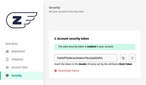 Account Security Token Z API Docs