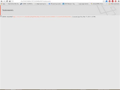 Scorm2004 Learning Locker And Scorm To Xapi Wrapper Stack Overflow