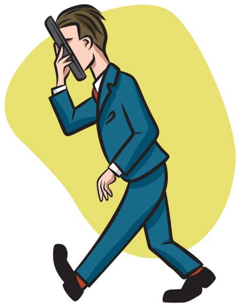 60 Distracted Walking Cartoon Stock Illustrations Royalty Free Vector