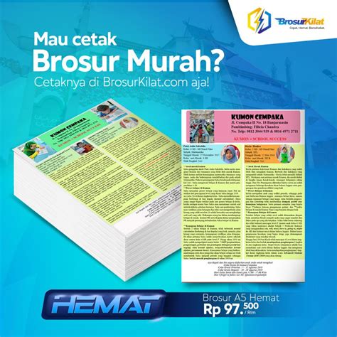 Cetak Brosur Murah Di Banjarmasin Dapatkan Gratis Ongkir