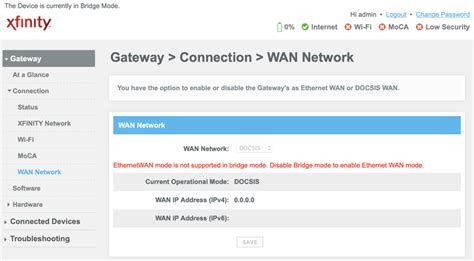 Xfinity Xb7 As A Gigabit Wired Gateway Umair Abbasi