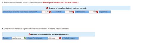 Solved Consider The Following Partially Completed Two Way