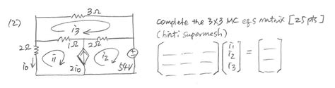 Solved Complete The 3×3mc Eqs Mataix [25 Pts]