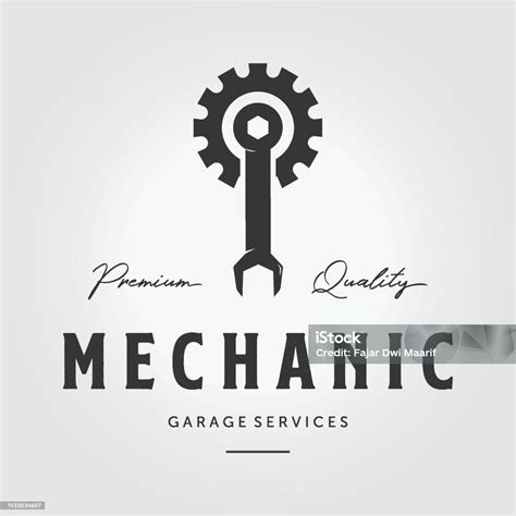 기어 렌치 스패너 피스톤 빈티지 로고 기계식 차고 상점 벡터의 미니멀리스트 일러스트레이션 피스톤 자동차 개념의 설계 공구상자에 대한 스톡 벡터 아트 및 기타 이미지 Istock