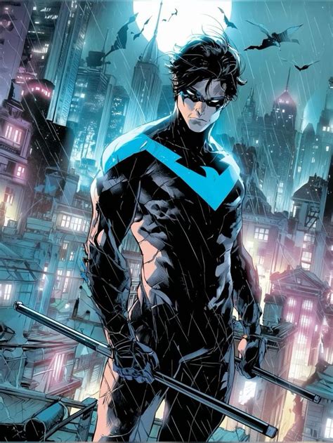 Nightwing Nightwing Batman Comic Art Dc Comics Art
