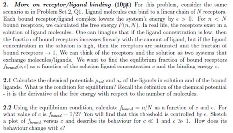 2 More On Receptor Ligand Binding 10pt For This
