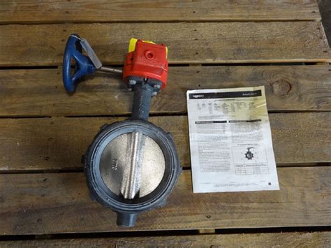 NIBCO WAFER BUTTERFLY VALVE WITH GEAR OPERATOR WD