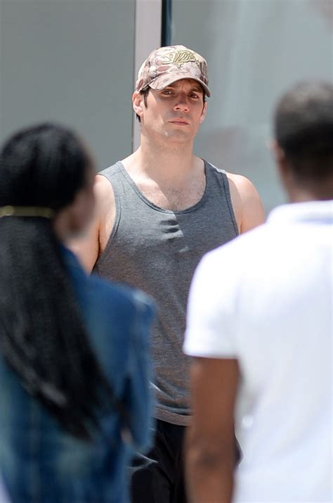 Superman Hunk Henry Cavill Shows Off His Super Beach Bod As He Emerges
