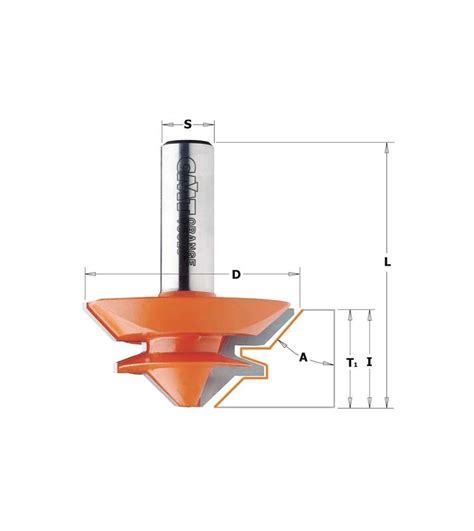 Lock Miter Router Bit Shank 8 Mm Probois Machinoutils