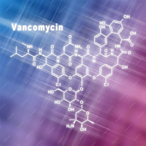 Premium Photo Vancomycin Molecule Antibiotic Chemical Structure