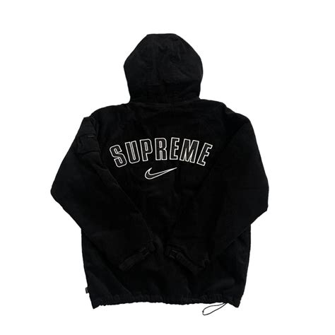 Supreme X Nike Corduroy Zip Hoodie Size M 1010 Depop