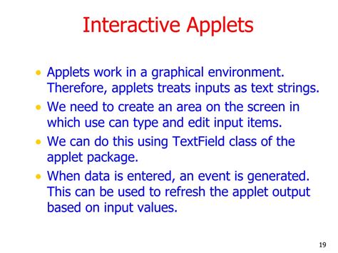 Ppt Applets Programming Powerpoint Presentation Free Download Id