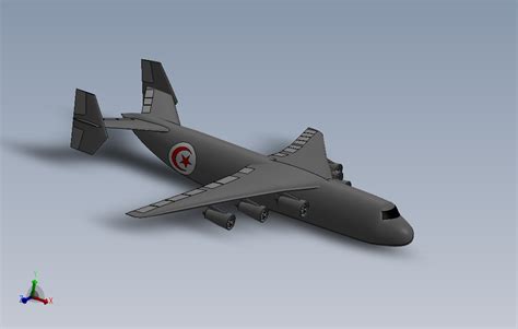 安 225运输机 SOLIDWORKS 2020 模型图纸下载 懒石网