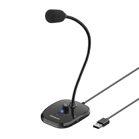 Simplecom UM Plug And Play USB Desktop Microphone With Headphone Jack
