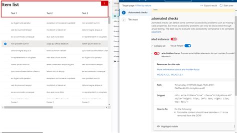 Accessibility Issue With ScrollablePane And Sticky Components Issue Microsoft