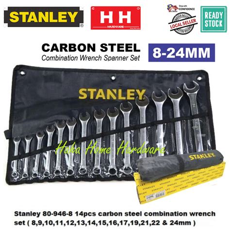 Set Sepana Kombinasi Stanley Carbon Steel 8 24 Mm Combination Wrench
