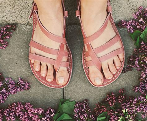 Pink Gladiator Sandals Ancient Greek Sandals Womens Satira Multi