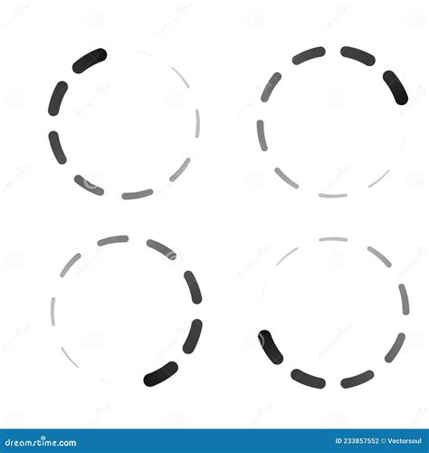 Progress Steps Phases Indicator Preloader Buffer Shape Stock Vector
