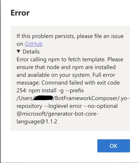 Cannot Create New Project On Mac · Issue 8700 · Microsoftbotframework