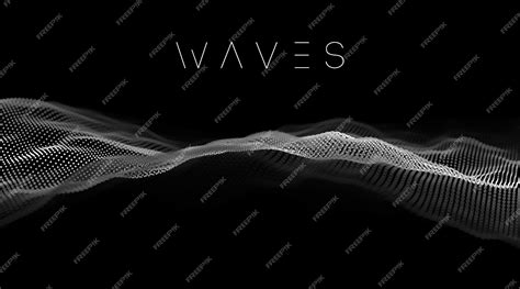 Premium Vector Data Technology Abstract Futuristic Illustration Sound Waves With Music Waves
