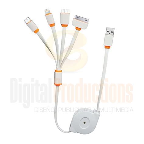Cable Multi Usb Retractil Digital Productions
