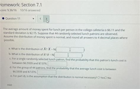 Solved Homework Section 7 1 Score 9 36 16 10 16 Answered