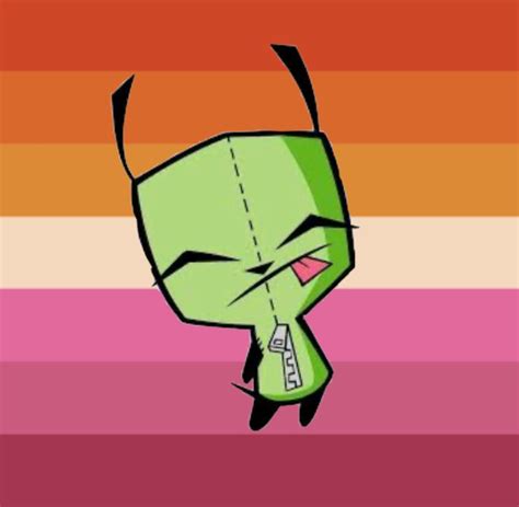 Invader Zim Gir Lesbian Pride Icon Invader Zim Profile Picture Girly