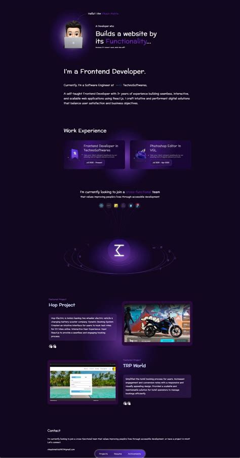 Portfolio Webdesign Frontenddeveloper React Newwebsite Linkinbio
