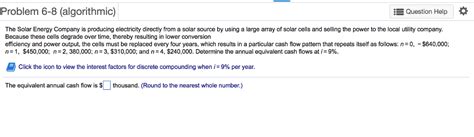 Solved E Question Help Problem 6 8 Algorithmic The Solar