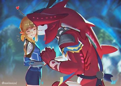Zelda X Sidon Sidlink Kiss Sidon X Link Fan Art