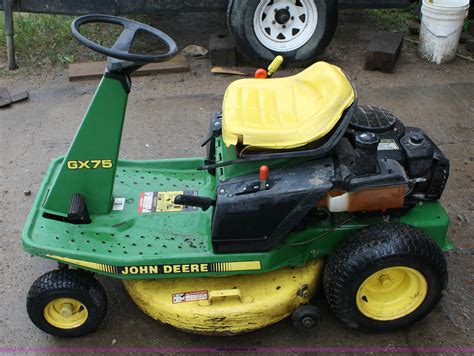 John Deere Gx75 Riding Lawn Mower In Washington Ks Item 4666 Sold