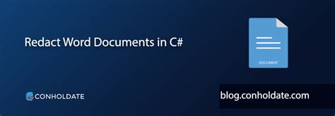 C で Word 文書を編集する C NET を使用した DOCX DOC でのテキスト メタデータの注釈を秘匿化する