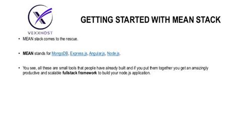 Getting Started With Mean Stack Ppt Free Download