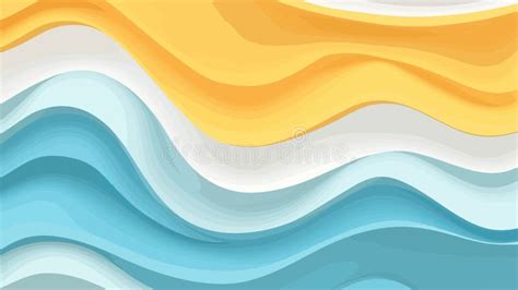 Wavy Square Shapes Laid In Tiles Stock Vector Illustration Of Clean