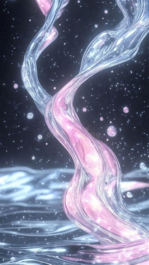 A Swirling Blend Of Translucent Colors Creating A Dynamic Ethereal