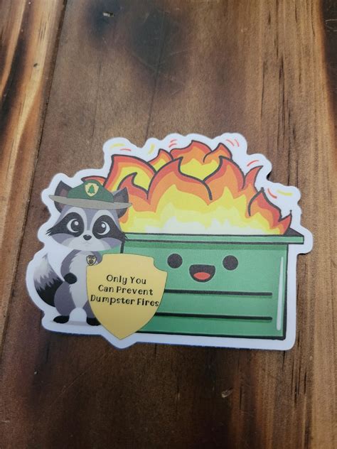 Ranger Ricky Dumpster Sticker Etsy