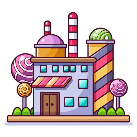 Premium Vector Sweet Candy Factory Vector Icon Design