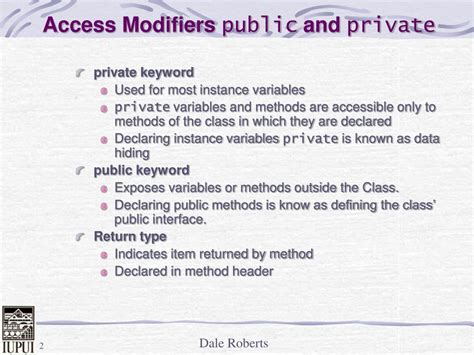 Ppt Introduction To Java Access Specifiers Powerpoint Presentation Id579774